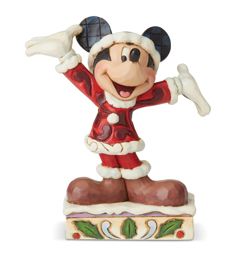 Jim Shore - Mickey Mouse Splended Season Figurine - Christmas KZN